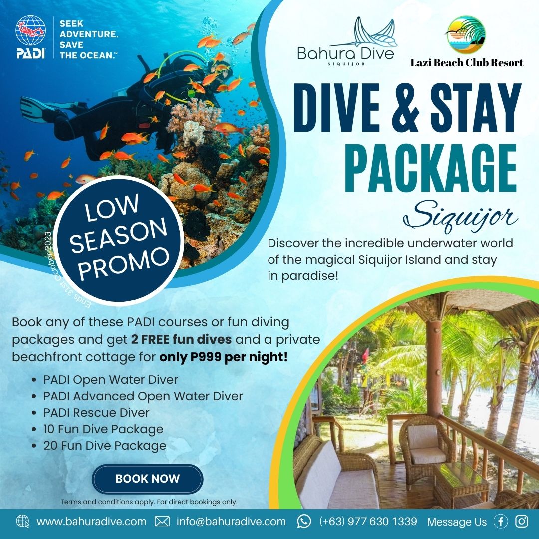 Diving Rates & Packages | Siquijor, Philippines | Bahura Dive Siquijor