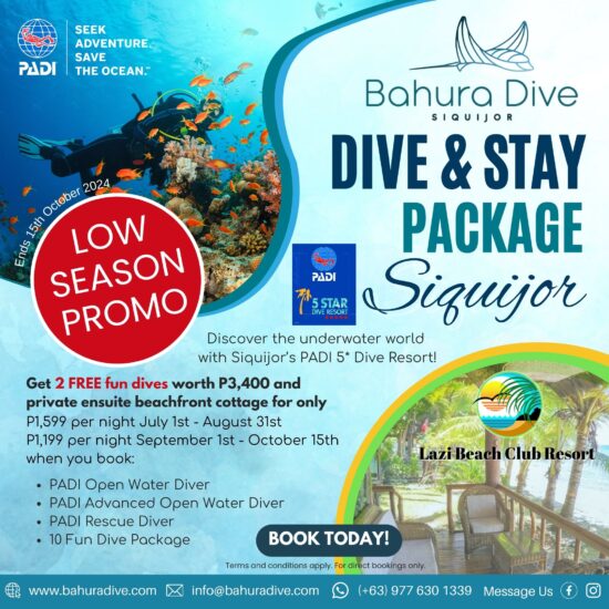Diving Rates & Packages | Siquijor, Philippines | Bahura Dive Siquijor